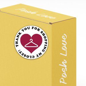 majesticfeline | Office | 96 Posh Packaging Sticker Labels 2 Round ...